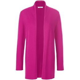 Peter Hahn - Strickjacke aus Schurwolle und Kaschmir, pink, Gr. 36 / S - Schurwolle