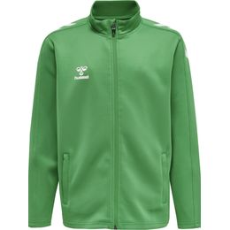 Hummel Sportsweatjacke 'Core XK' Jungen Gr&ouml;&szlig;e 116 kiwi / wei&szlig;