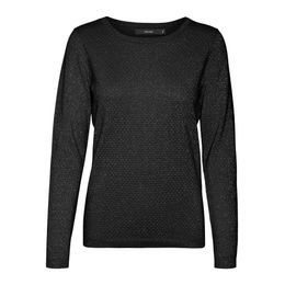 V&eacute;ro Moda Vero Moda Pullover 'Care' Damen Gr&ouml;&szlig;e XL schwarz / silber