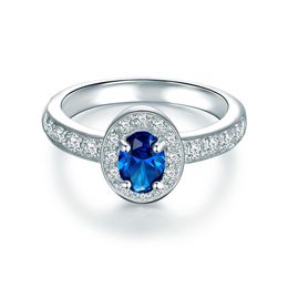 Trilani Ring Damen Gr&ouml;&szlig;e 56 blau / silber