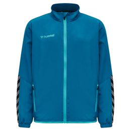 Hummel Sportjacke 'Authentic' Jungen Gr&ouml;&szlig;e 176 blau / aqua / grau / schwarz