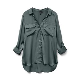 V&eacute;ro Moda Vero Moda Bluse 'LOU' Damen Gr&ouml;&szlig;e L basaltgrau