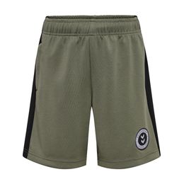 Hummel Sporthose Jungen Gr&ouml;&szlig;e 176 oliv / schwarz / wei&szlig;