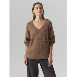 V&eacute;ro Moda Vero Moda Pullover 'JULIE ' Damen Gr&ouml;&szlig;e XL braun