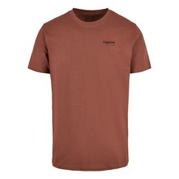 Mister Tee T-Shirt 'Espresso' Herren Gr&ouml;&szlig;e XXL rostbraun / schwarz / wei&szlig;