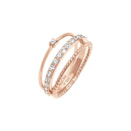 Elli Ring Set Damen Gr&ouml;&szlig;e 56 rosegold