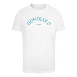 Mister Tee T-Shirt 'Honolulu Hawaii' Herren Gr&ouml;&szlig;e XXXL hellblau / wei&szlig;