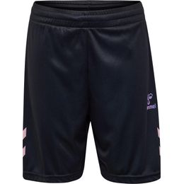 Hummel Sportshorts Jungen Gr&ouml;&szlig;e 128 blau / lavendel / rosa / schwarz