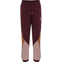 Hummel Hose 'Bagga' M&auml;dchen Gr&ouml;&szlig;e 134 cognac / rosa / weinrot / wei&szlig;