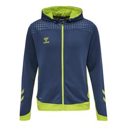 Hummel Sportsweatjacke Herren Gr&ouml;&szlig;e M marine / hellgr&uuml;n