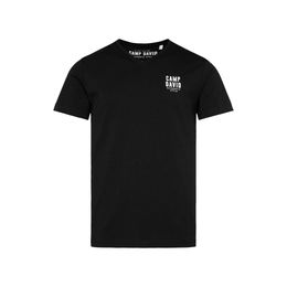 CAMP DAVID T-Shirt Herren Gr&ouml;&szlig;e XL schwarz / wei&szlig;