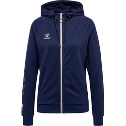 Hummel Sportsweatjacke 'Move' Damen Gr&ouml;&szlig;e XS dunkelblau / wei&szlig;
