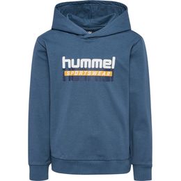 Hummel Sweatshirt 'Tukas' Jungen Gr&ouml;&szlig;e 128 gelb / schwarz / black denim / wei&szlig;