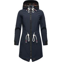 Marikoo Funktionsmantel 'Mount Furnica' Damen Gr&ouml;&szlig;e XL navy / rot / wei&szlig;