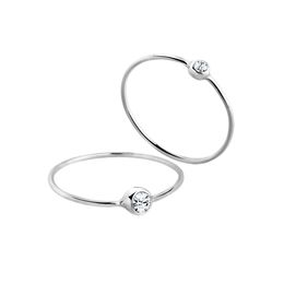 Elli Ring 'Solit&auml;r' Damen Gr&ouml;&szlig;e 48 silber / transparent