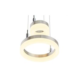 Meisterleuchten LED-Pendelleuchte 2-flammig nickel matt silber Ma&szlig;e (cm): H: 150 &Oslash;: 18.0 &raquo; M&ouml;bel Kraft