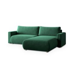 MASSENO Ecksofa mit Schlaffunktion Turin gr&uuml;n Ma&szlig;e (cm): B: 265 H: 83 &raquo; M&ouml;bel Kraft