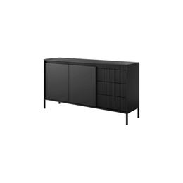 M&ouml;bel Kraft Sideboard schwarz Ma&szlig;e (cm): B: 39 H: 81 &raquo; M&ouml;bel Kraft