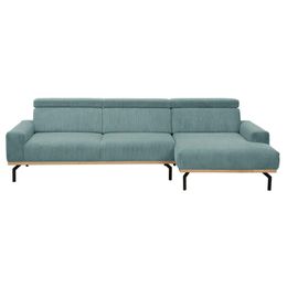 Max Winzer Ecksofa mit Holzsockel Emmi blau Ma&szlig;e (cm): B: 280 H: 92 &raquo; M&ouml;bel Kraft