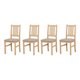 M&ouml;bel Kraft Esszimmerstuhl 4er-Set beige Ma&szlig;e (cm): B: 43 H: 90 &raquo; M&ouml;bel Kraft