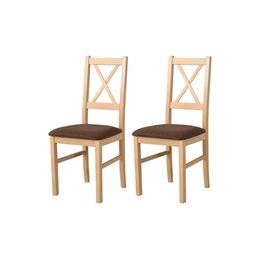 M&ouml;bel Kraft Esszimmerstuhl 2er-Set beige Ma&szlig;e (cm): B: 43 H: 94 &raquo; M&ouml;bel Kraft