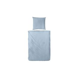 M&ouml;bel Kraft Mako-Satin Bettw&auml;sche-Set blau Ma&szlig;e (cm): B: 135 H: 1 &raquo; M&ouml;bel Kraft