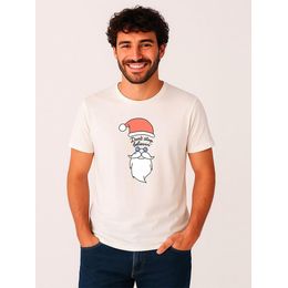 WOOOP Shirt "Dont stop believin" in Wei&szlig;/ Rot - 57% | Gr&ouml;&szlig;e XL | Herren-plussize