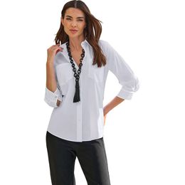 Heine Bluse in Wei&szlig; - 62% | Gr&ouml;&szlig;e 34 | Damen-blusen