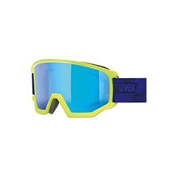 Uvex Ski-/ Snowboardbrille "Athletic CV" in Blau/ Gelb - 43% | Damen-outdoor-ausruestung