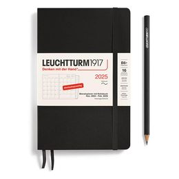 LEUCHTTURM1917 Monatsplaner & Notizbuch in Schwarz - B6+ - 56% | Buero-schulbedarf