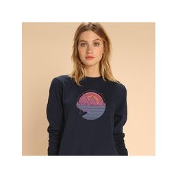 WOOOP Sweatshirt "The mountains are calling" in Dunkelblau - 58% | Gr&ouml;&szlig;e XL | Damen-sweatshirts-jacken