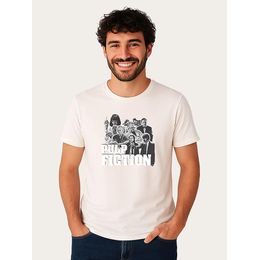WOOOP Shirt "Pulp Fiction Cast" in Wei&szlig; - 57% | Gr&ouml;&szlig;e M | Herren-plussize