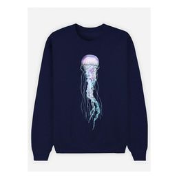 WOOOP Sweatshirt "Space Jelly" in Dunkelblau - 52% | Gr&ouml;&szlig;e L | Damen-sweatshirts-jacken