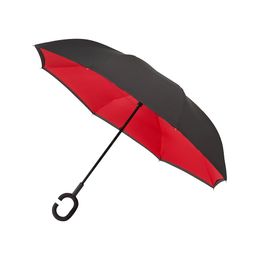 Impliva Inside-Out-Schirm in Rot/ Schwarz - &Oslash; 107 cm - 71% | Damen-regenschirme