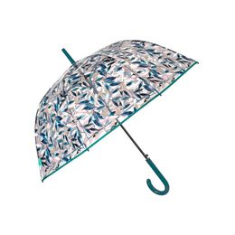 PERLETTI Stockschirm "Leaves" in Transparent/ Blau/ Grau - &Oslash; 89 cm - 60% | Damen-regenschirme