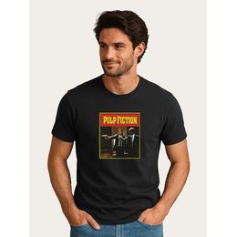 WOOOP Shirt "Pulp Fiction Jules" in Schwarz - 54% | Gr&ouml;&szlig;e M | Herren-plussize