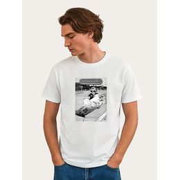WOOOP Shirt "Skateboard! Magazine Powerplaces" in Wei&szlig; - 57% | Gr&ouml;&szlig;e L | Herren-plussize