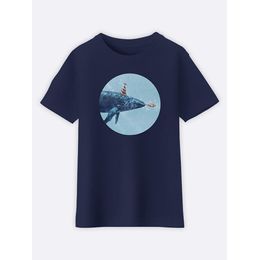 WOOOP Shirt "Party Whale" in Dunkelblau - 55% | Gr&ouml;&szlig;e 104 | Kinder-oberteile