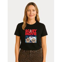 WOOOP Shirt "Scary Movie Official Safety vs Death" in Schwarz - 62% | Gr&ouml;&szlig;e S | Damen-tops