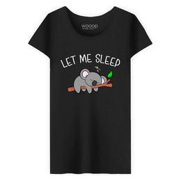 WOOOP Shirt "Let Me Sleep" in Schwarz - 60% | Gr&ouml;&szlig;e M | Damen-tops