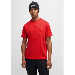 BOSS Green Shirt in Rot - 41% | Gr&ouml;&szlig;e L | Herren-plussize