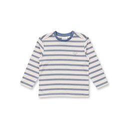 Sense Organics Longsleeve "Luke" in Grau/ Blau - 43% | Gr&ouml;&szlig;e 104 | Kinder-longsleeves