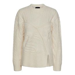 Pieces Pullover in Creme - 76% | Gr&ouml;&szlig;e XS | Damen-pullover-cardigans