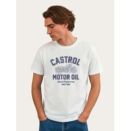 WOOOP Shirt "Castrol Liquid Engineering" in Wei&szlig; - 54% | Gr&ouml;&szlig;e S | Herren-plussize
