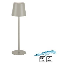 Just Light LED-Tischleuchte "Euria" in Grau - (H)37 x &Oslash; 11 cm - 34% | Tischleuchten