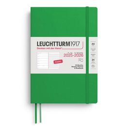 LEUCHTTURM1917 Wochenkalender & Notizbuch in Gr&uuml;n - A5, ENG - 30% | Buero-schulbedarf