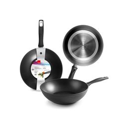 Ibili Wok "New Induplus" in Schwarz - &Oslash; 28 cm - 14% | Kochgeschirr