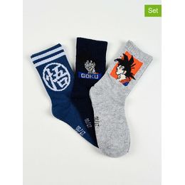 Dragon Ball 3er-Set: Socken "Dragonball Z" in Dunkelblau/ Grau - 31% | Gr&ouml;&szlig;e 31-34 | Babysocken-strumpfhosen
