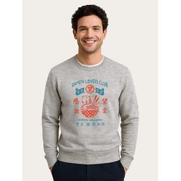 WOOOP Sweatshirt "Torc Ramen Lovers Club" in Grau - 52% | Gr&ouml;&szlig;e M | Herren-plussize
