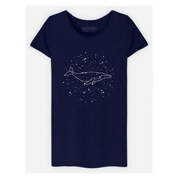 WOOOP Shirt "Whale Constellation" in Dunkelblau - 60% | Gr&ouml;&szlig;e L | Damen-tops